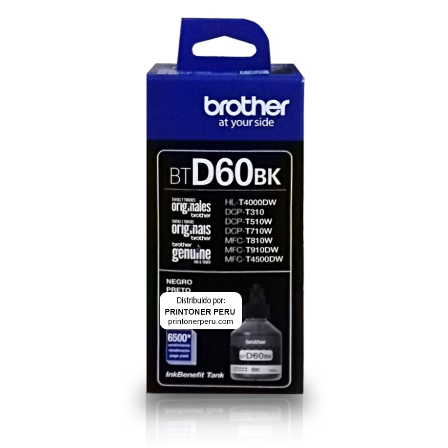 Tinta Brother BT- D60BK Negro 108ml. Original – Prin Toner Perú