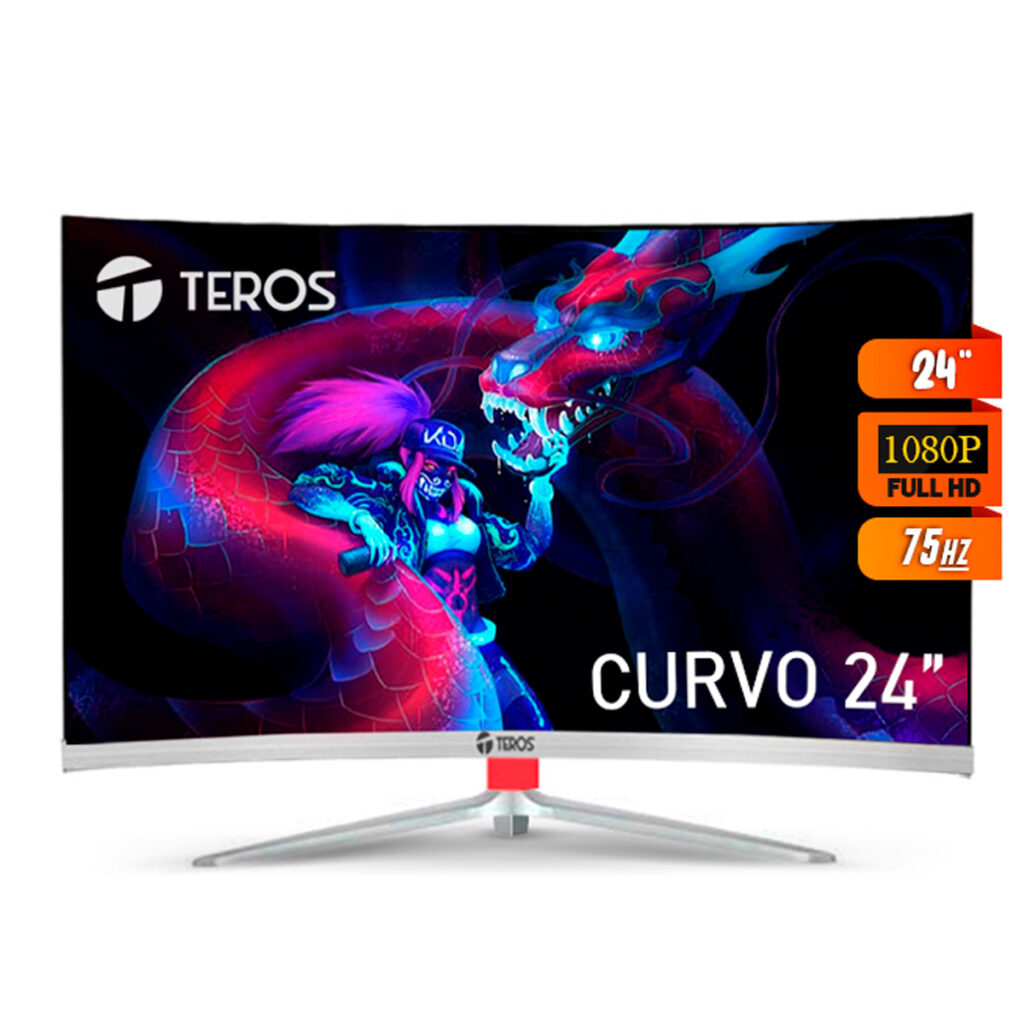 Monitor Gamer 24″ Curvo TE-3131 Full HD Ips HDMI 75hz - PrinToner Perú