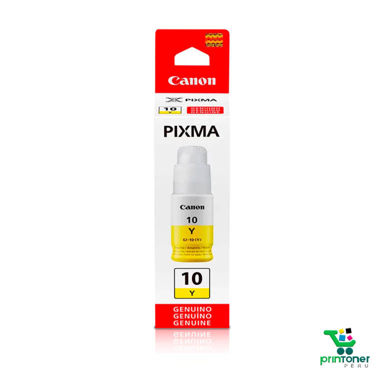 Tinta Canon GI10 GI-10Y Amarillo 70ml. Original Impresoras G5010 G6010 ...